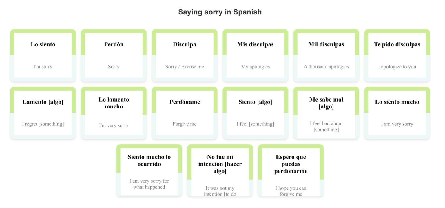 15 Ways To Say Sorry In Spanish In Every Situation
