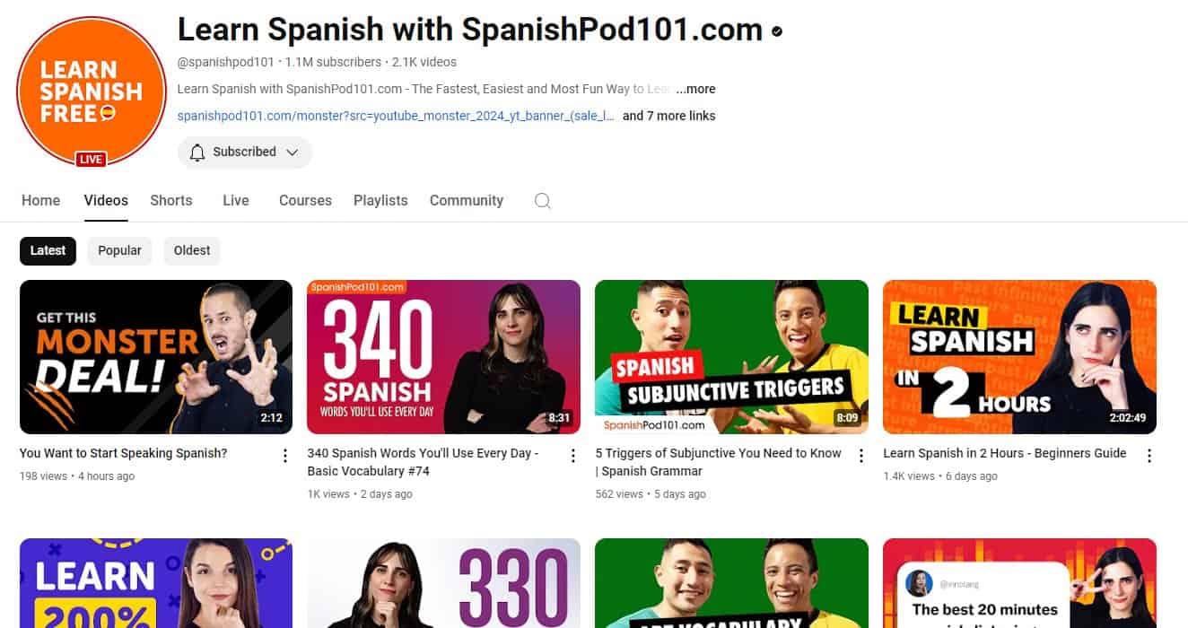 10 Best Spanish YouTube Channels To Learn Spanish: All Level