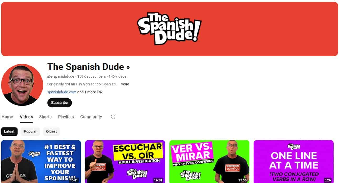 10 Best Spanish YouTube Channels To Learn Spanish: All Level